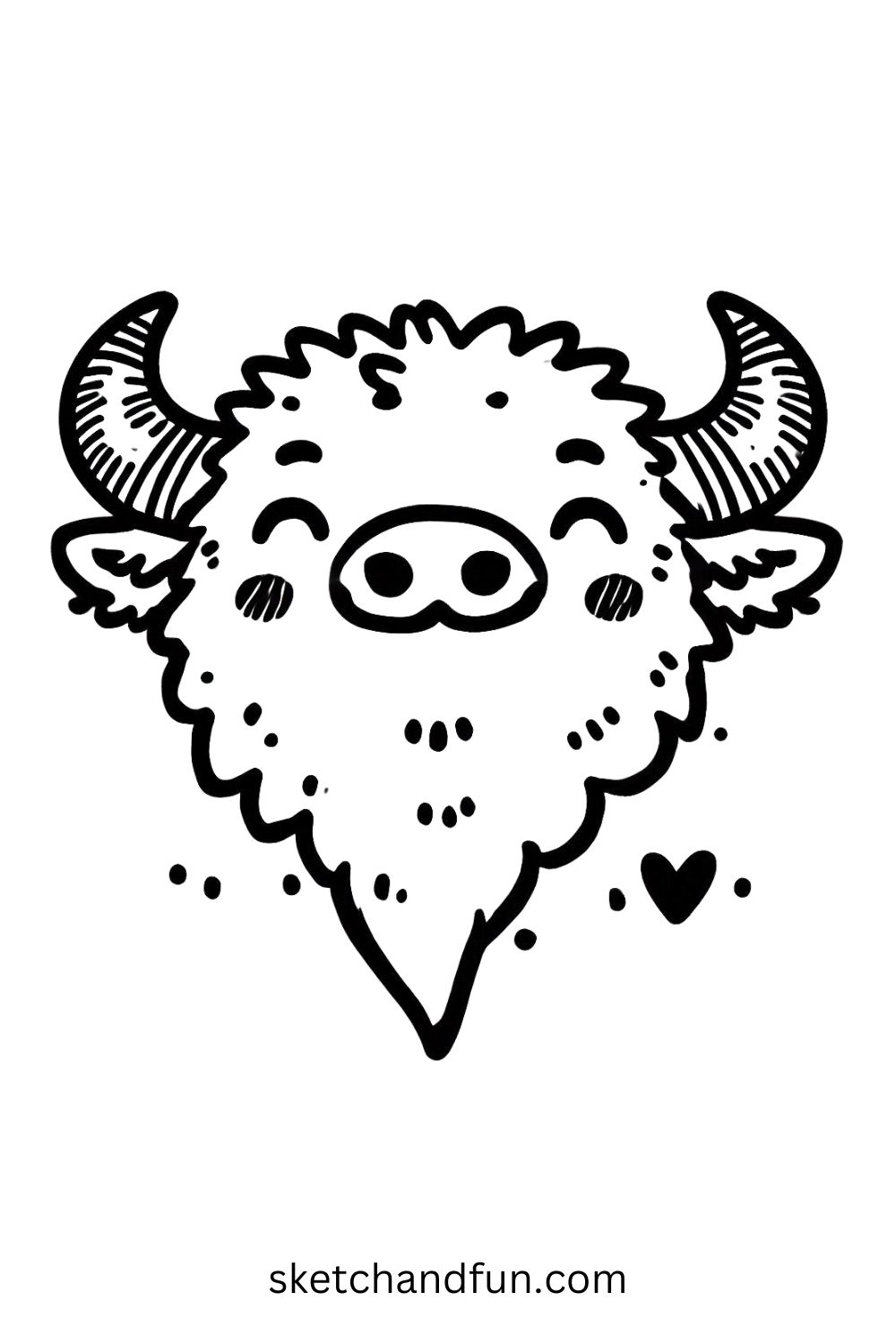 30+ Easy Cute Bison Drawing Ideas - Sketch and Fun