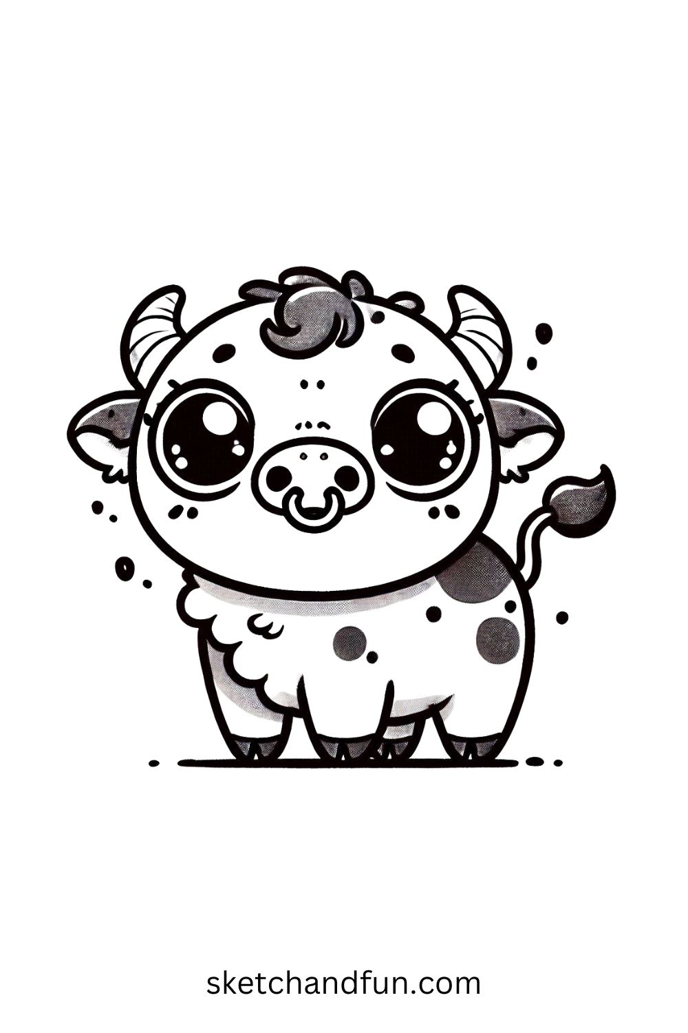 42+ Easy Cute Buffalo Drawing Ideas - Sketch and Fun