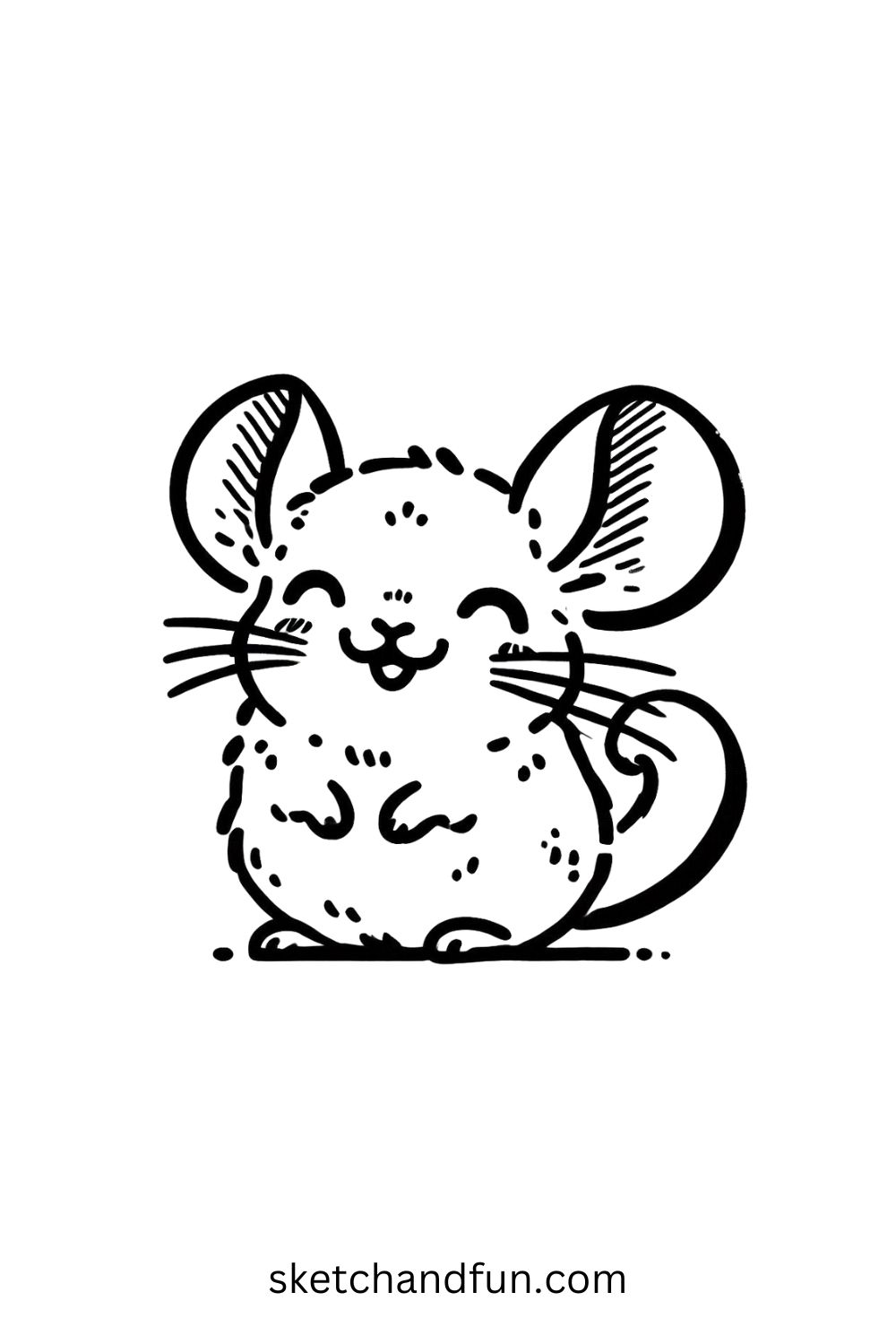 40+ Easy Cute Chinchilla Drawing Ideas - Sketch and Fun
