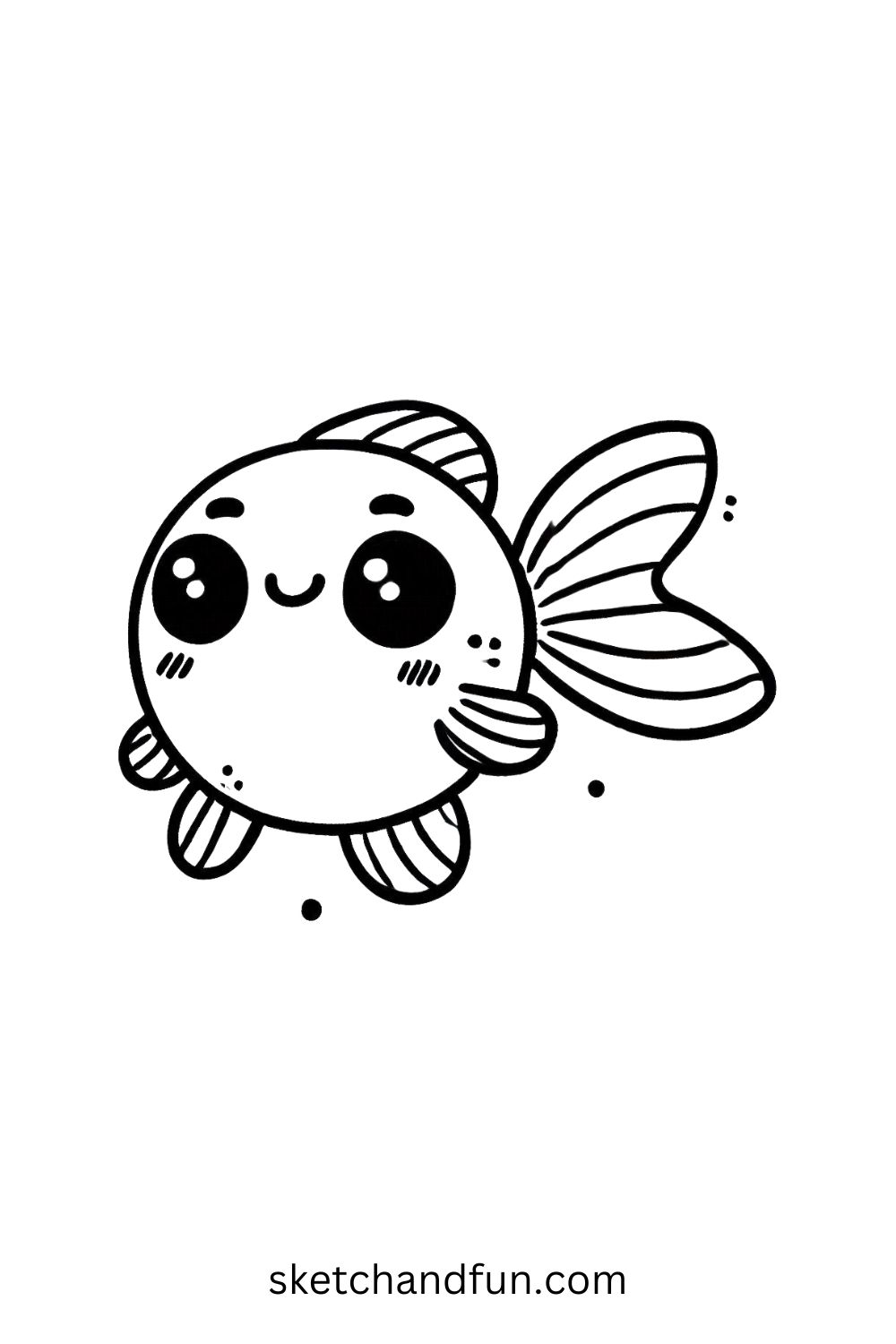 40+ Easy Cute Fish Drawing Ideas - Sketch and Fun