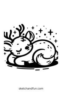 40+ Easy Cute Reindeer Drawing Ideas - Sketch and Fun