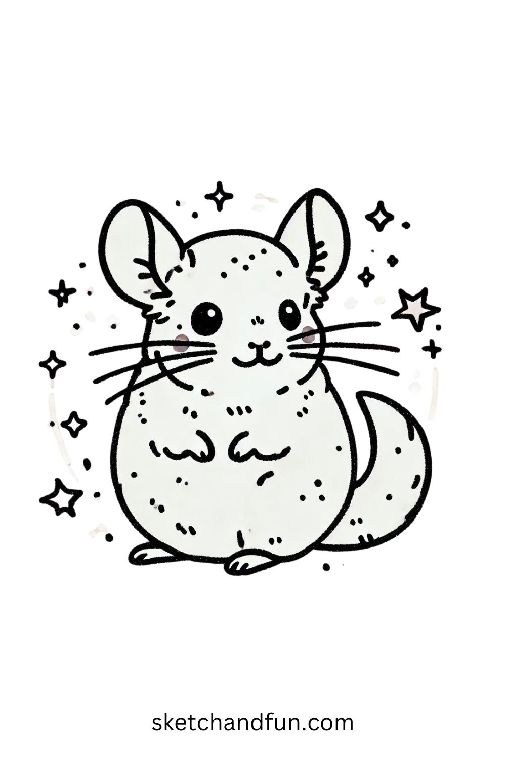 40+ Easy Cute Chinchilla Drawing Ideas - Sketch and Fun