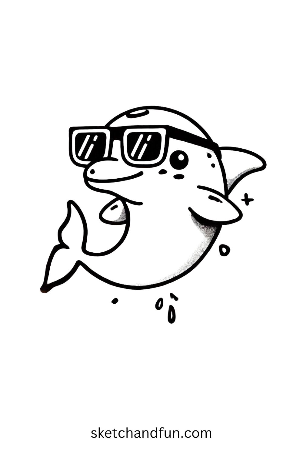 29+ Easy Cute Dolphin Drawing Ideas - Sketch and Fun