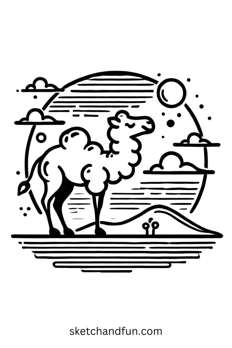 39+ Easy Cute Camel Drawing Ideas - Sketch and Fun