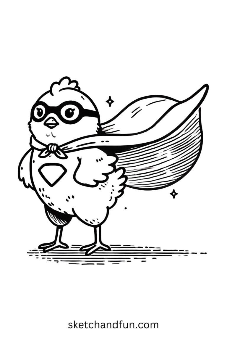 40+ Easy Cute Chicken Drawing Ideas - Sketch and Fun