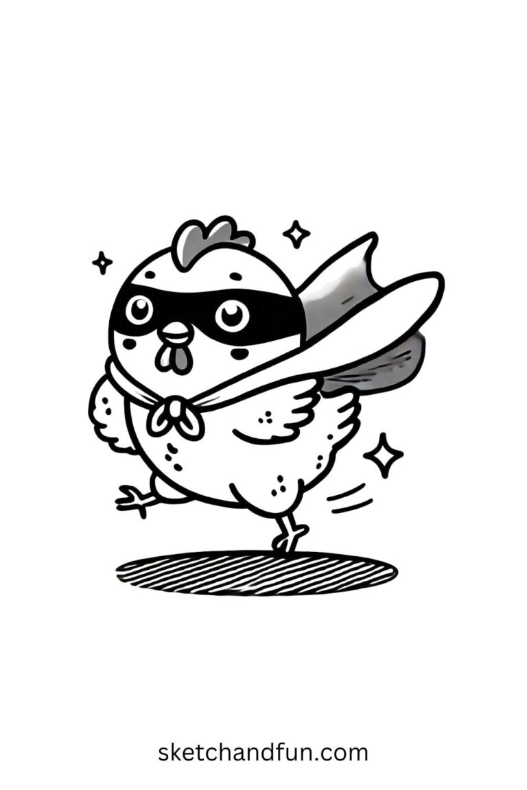 40+ Easy Cute Chicken Drawing Ideas - Sketch and Fun