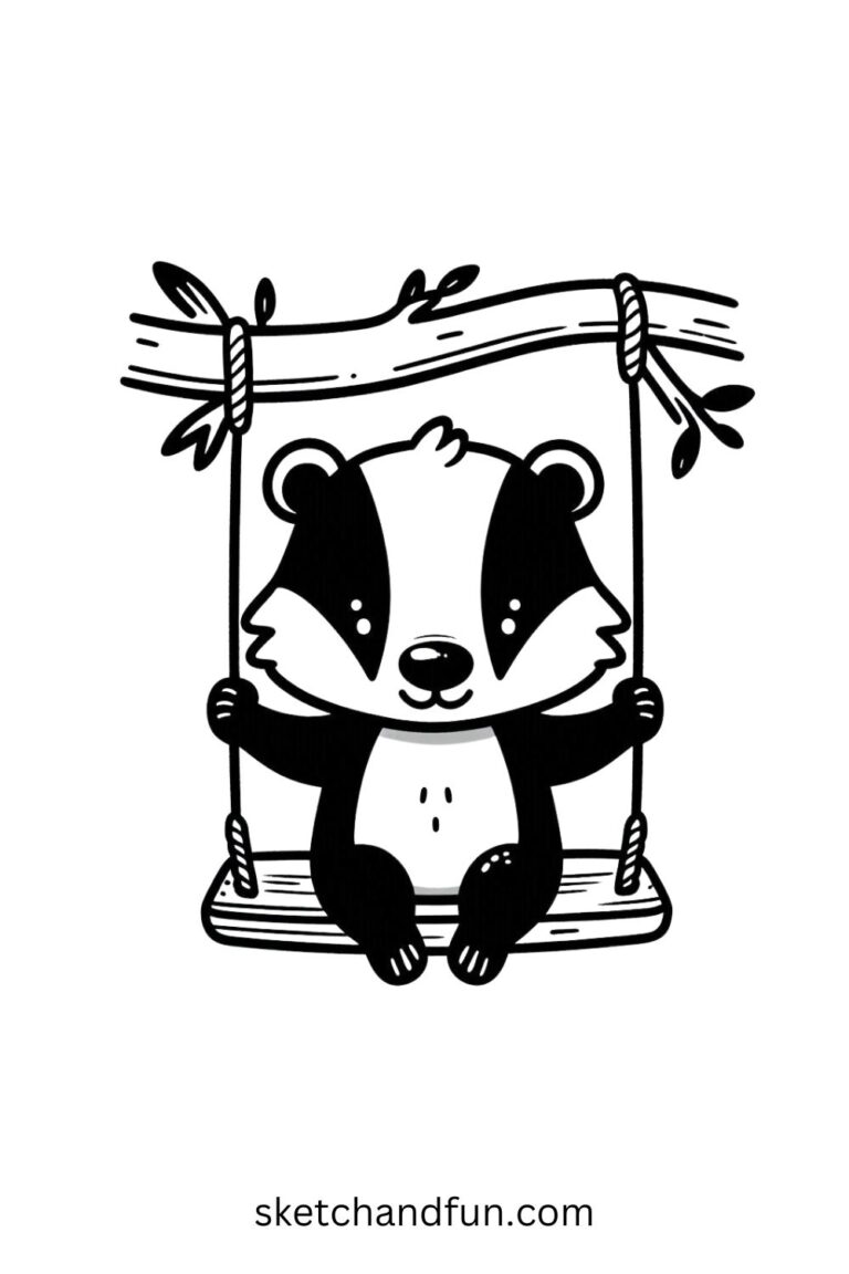36+ Easy Cute Badger Drawing Ideas - Sketch and Fun