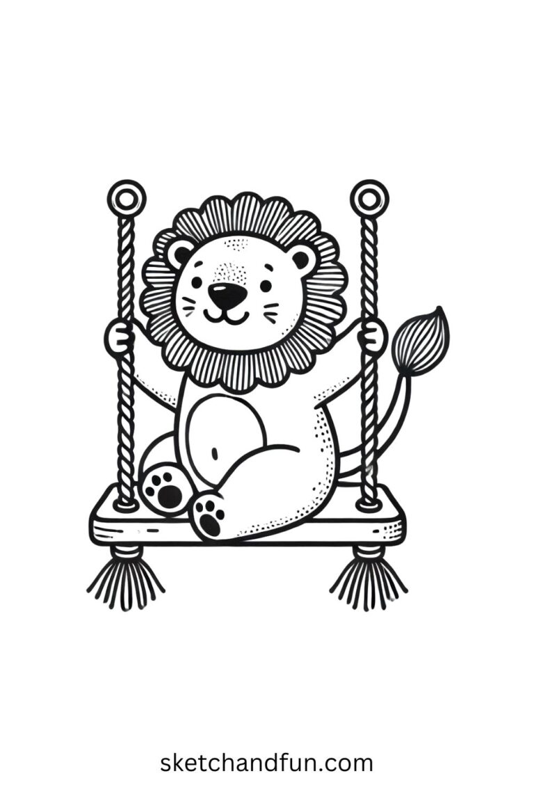 40+ Easy Cute Lion Drawing Ideas - Sketch and Fun