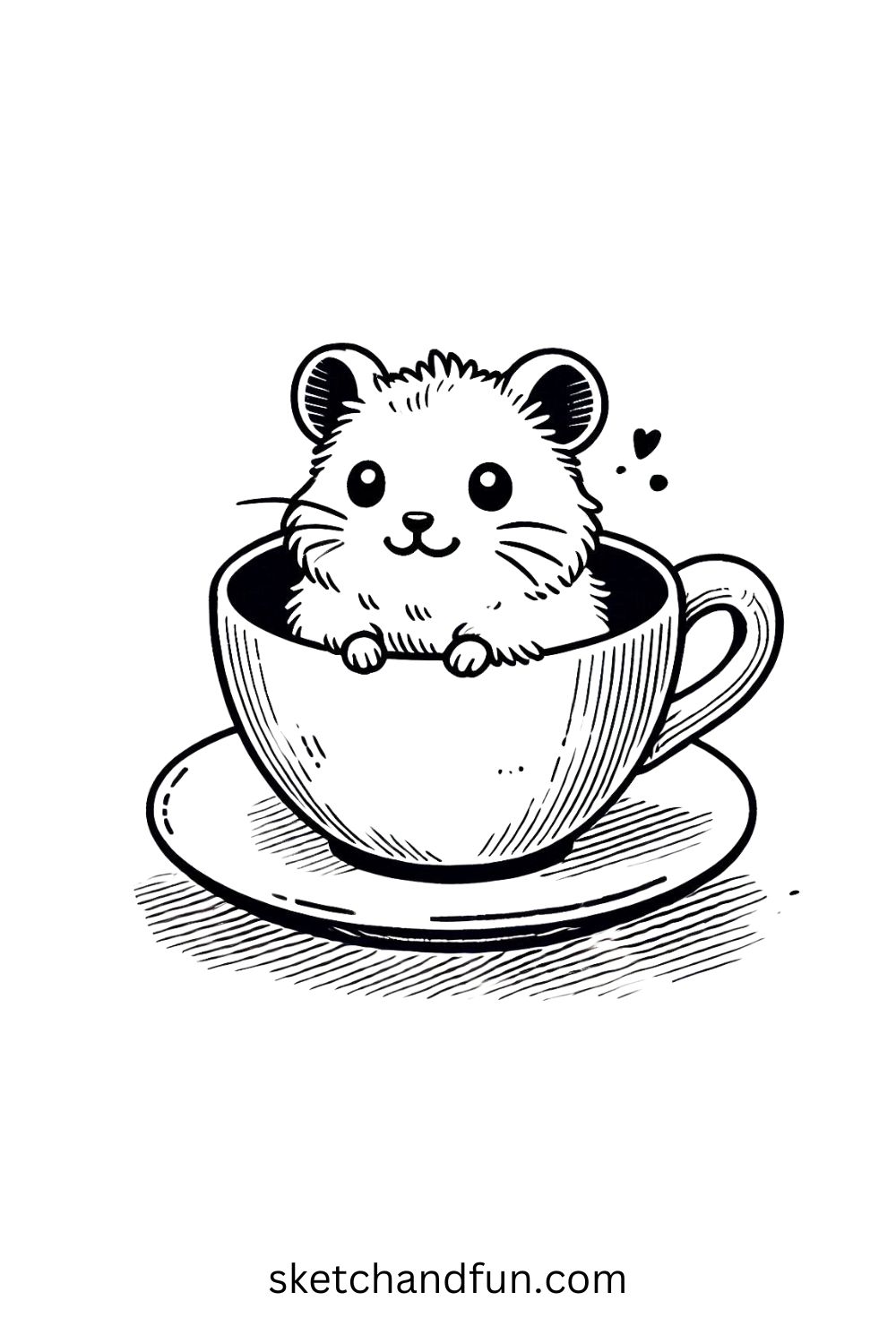40+ Easy Cute Hamster Drawing Ideas - Sketch and Fun