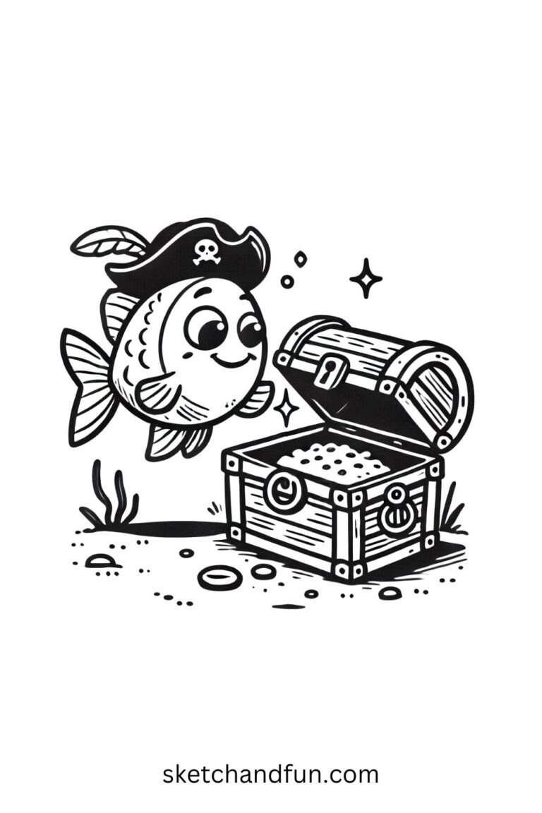 40+ Easy Cute Fish Drawing Ideas - Sketch and Fun