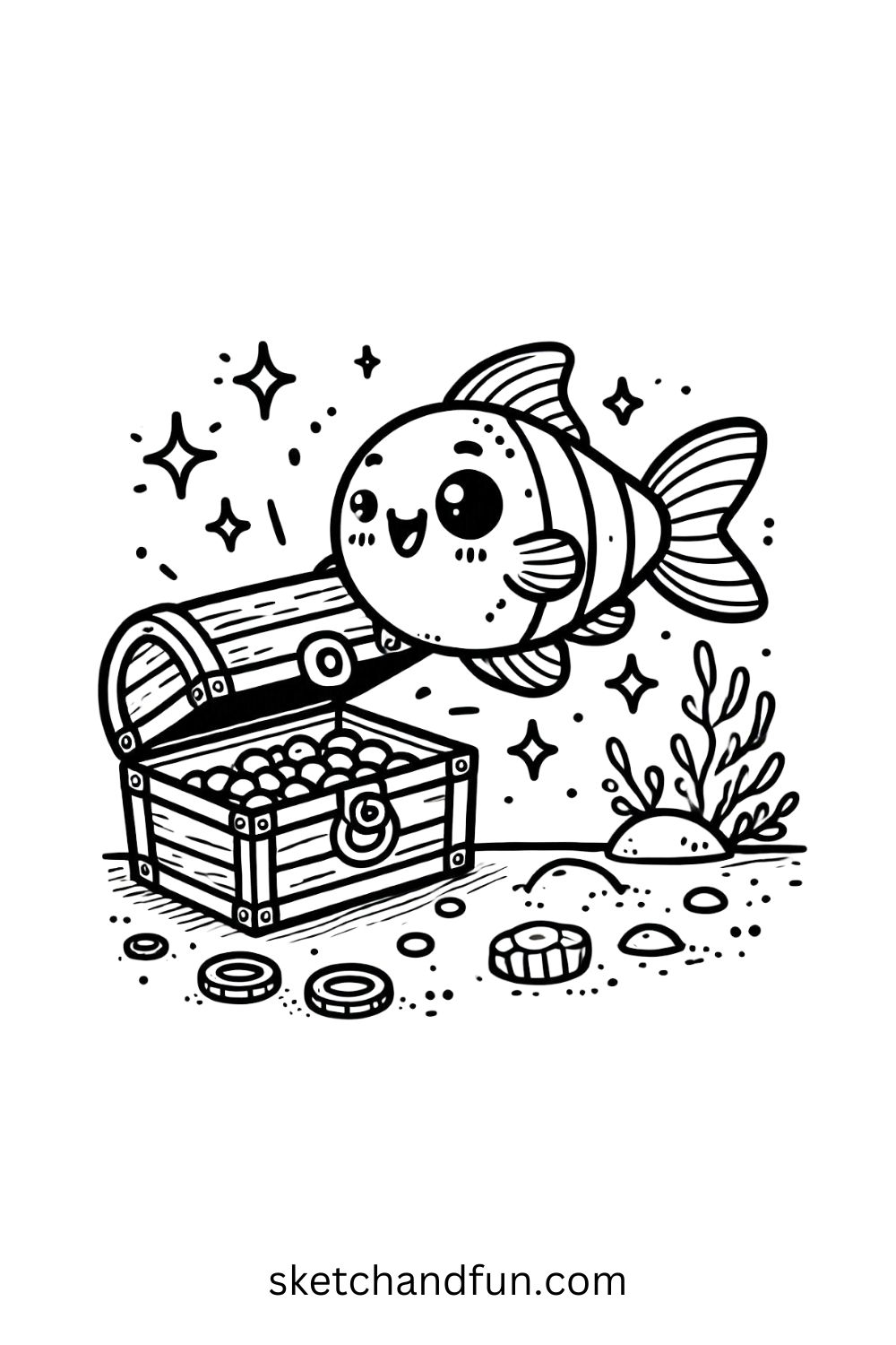 40+ Easy Cute Fish Drawing Ideas - Sketch and Fun