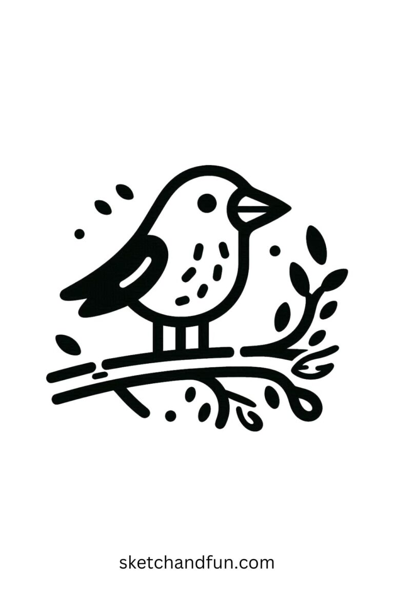 33+ Easy Cute Crow Drawing Ideas - Sketch and Fun