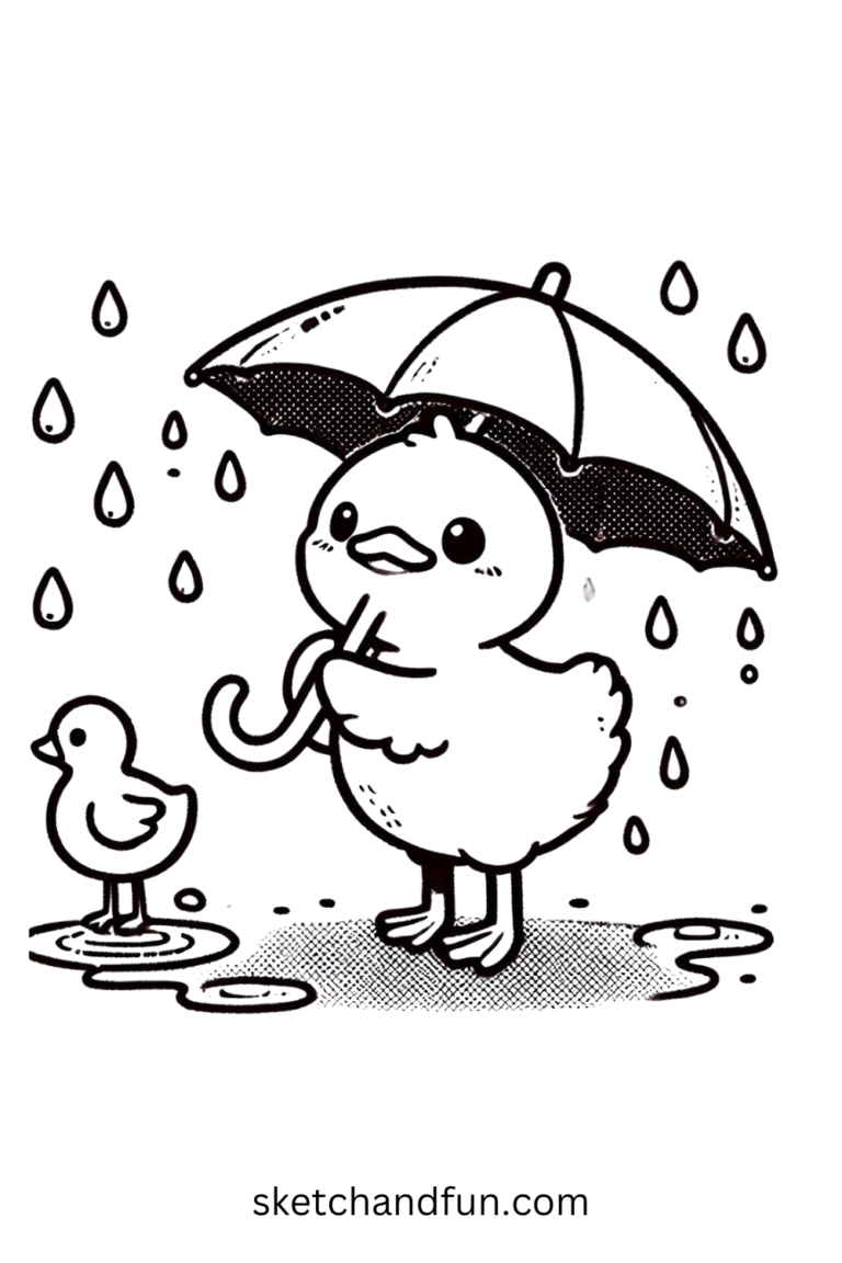 40+ Easy Cute Duck Drawing Ideas - Sketch and Fun