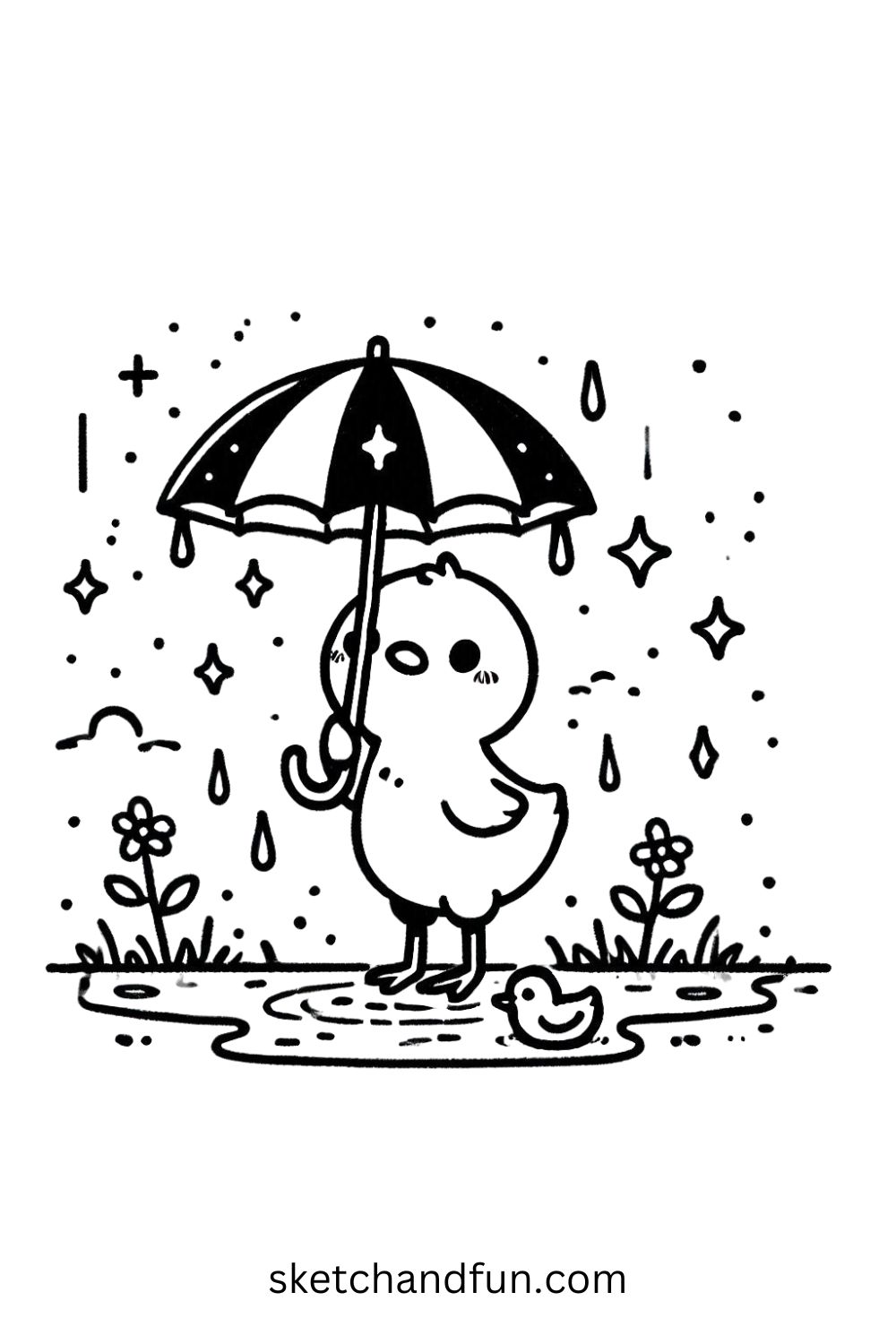 40+ Easy Cute Duck Drawing Ideas - Sketch and Fun