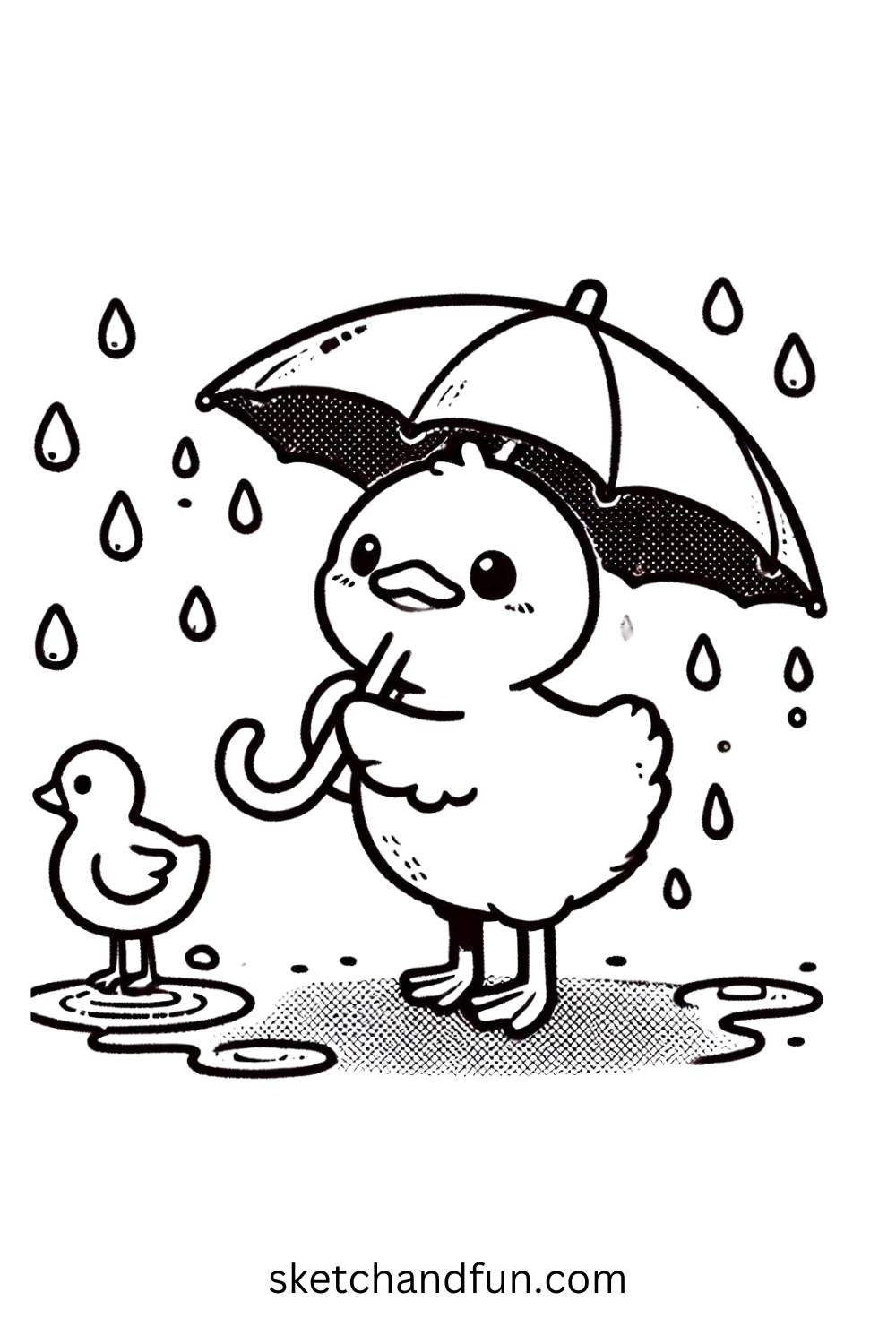 40+ Easy Cute Duck Drawing Ideas - Sketch and Fun