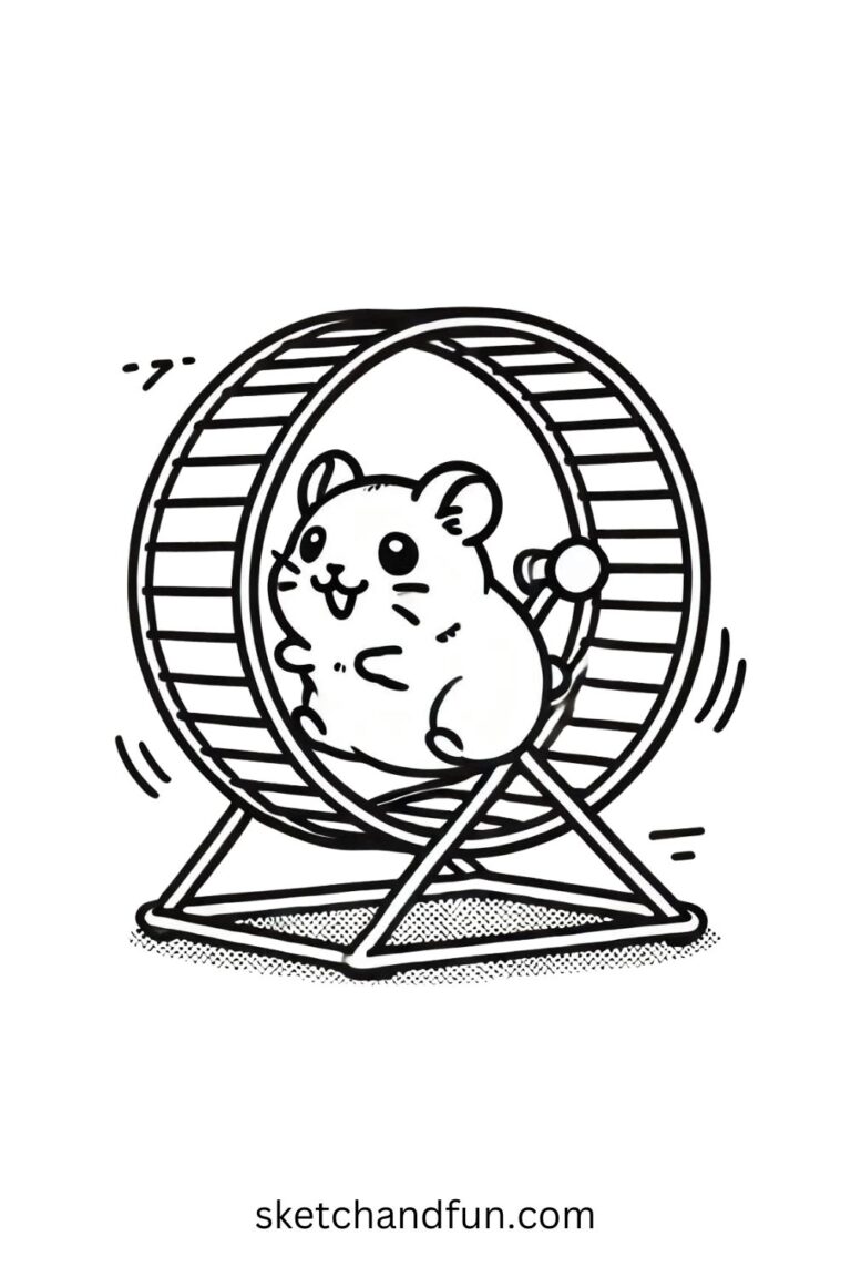 40+ Easy Cute Hamster Drawing Ideas - Sketch and Fun