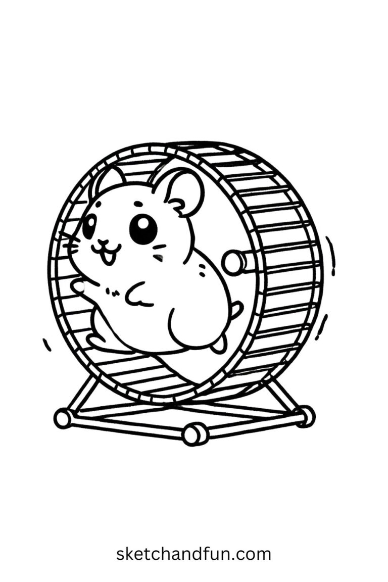 40+ Easy Cute Hamster Drawing Ideas - Sketch and Fun