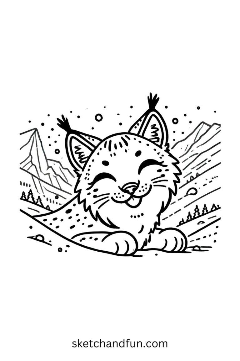 39+ Easy Cute Lynx Drawing Ideas - Sketch and Fun