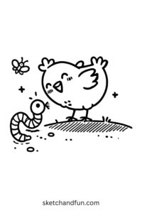 40+ Easy Cute Chicken Drawing Ideas - Sketch and Fun