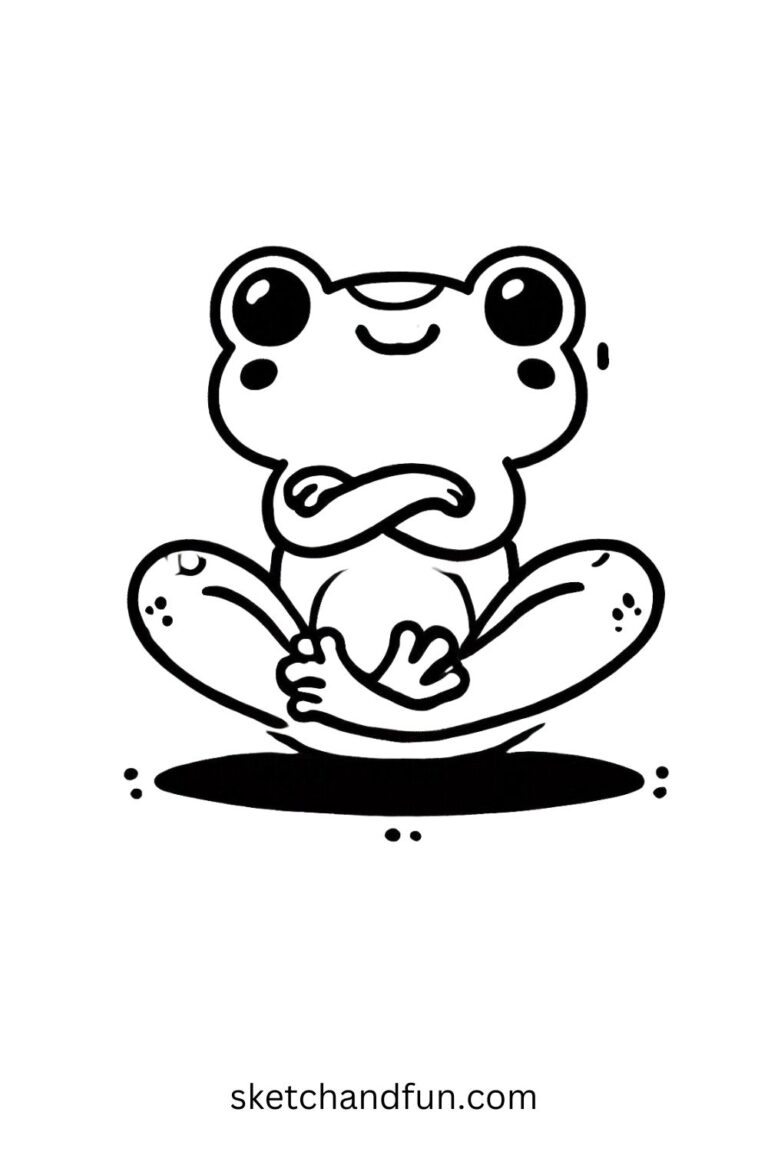 39+ Easy Cute Frog Drawing Ideas - Sketch and Fun