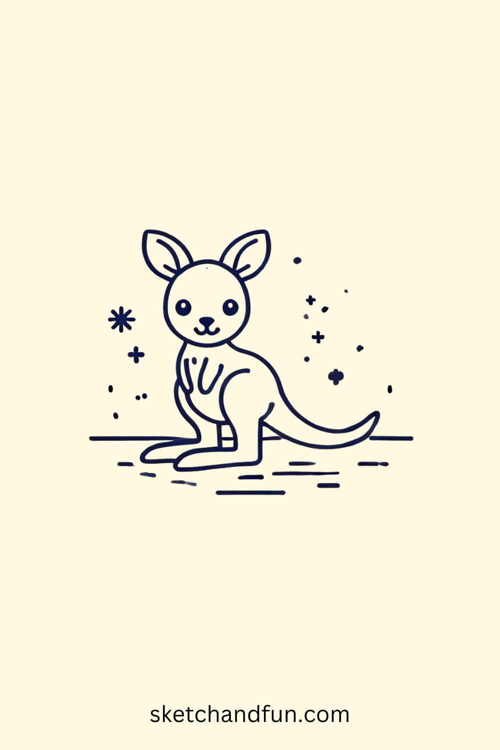 40+ Easy Cute Kangaroo Drawing Ideas - Sketch and Fun