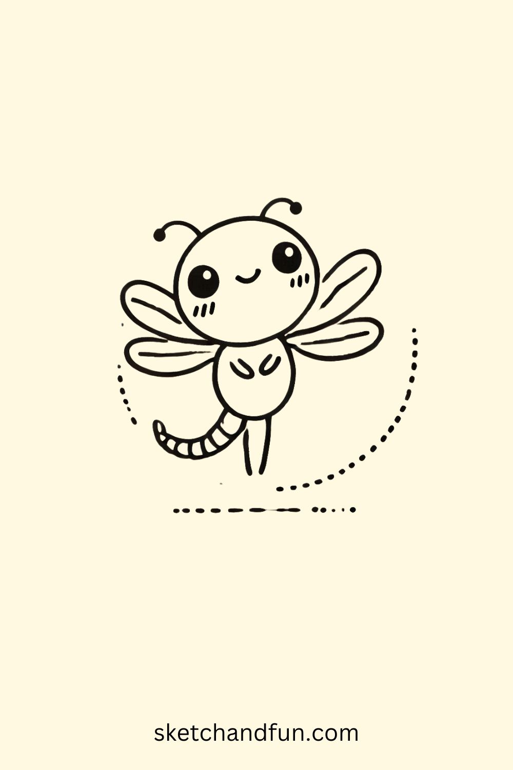 39+ Easy Cute Dragonfly Drawing Ideas - Sketch and Fun
