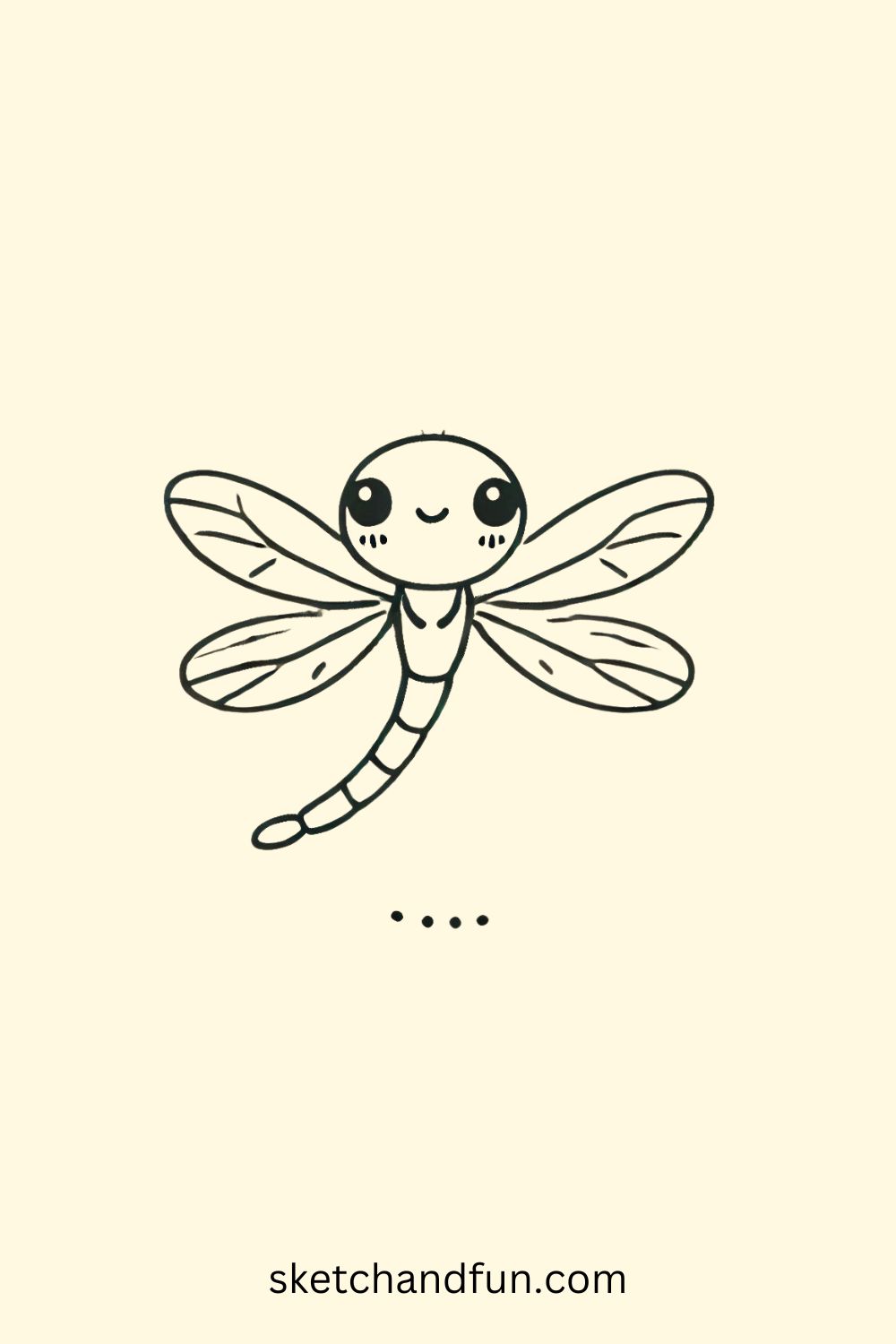 39+ Easy Cute Dragonfly Drawing Ideas - Sketch and Fun