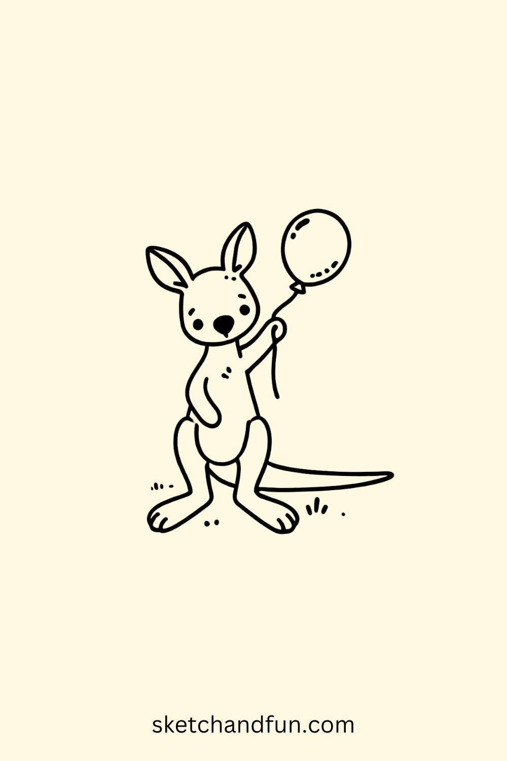 40+ Easy Cute Kangaroo Drawing Ideas - Sketch and Fun