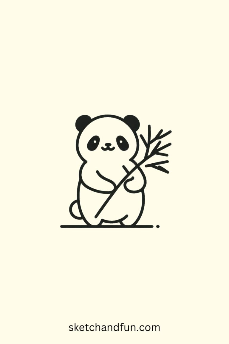 39+ Easy Cute Panda Drawing Ideas - Sketch and Fun