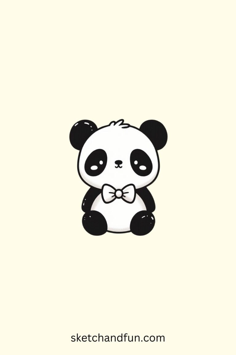 39+ Easy Cute Panda Drawing Ideas - Sketch and Fun