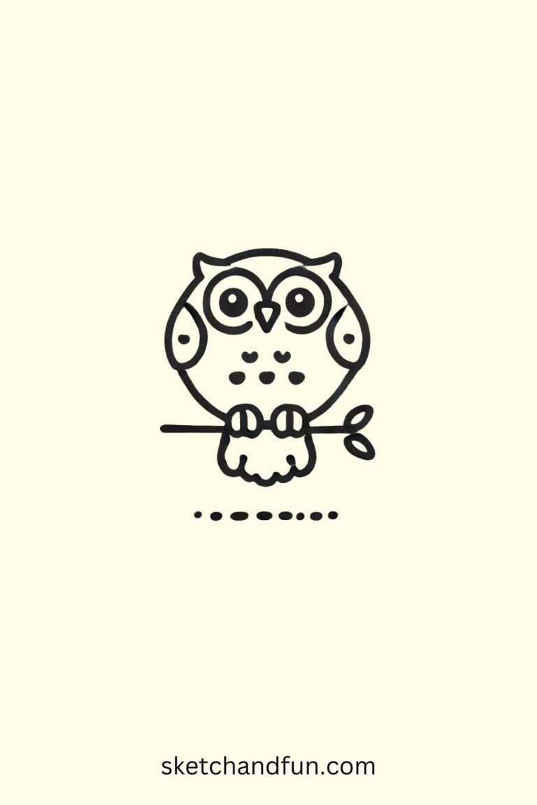 40+ Easy Cute Owl Drawing Ideas - Sketch and Fun