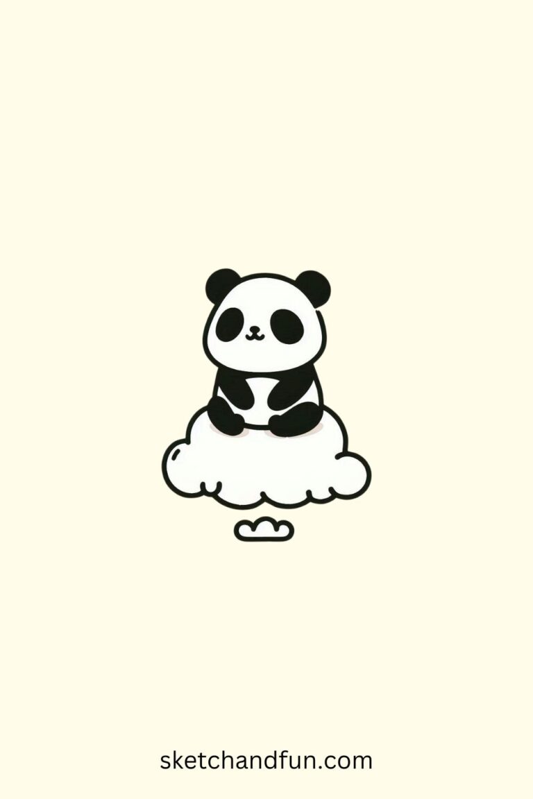 39+ Easy Cute Panda Drawing Ideas - Sketch and Fun