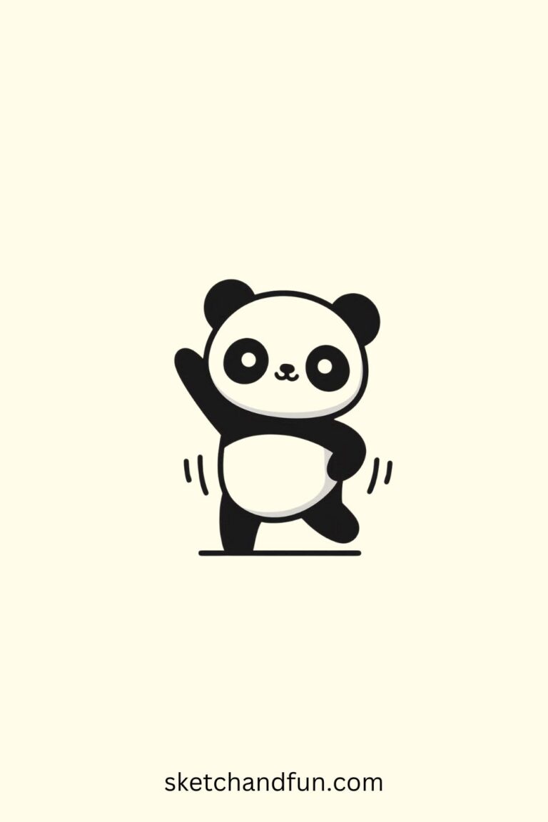 39+ Easy Cute Panda Drawing Ideas - Sketch and Fun