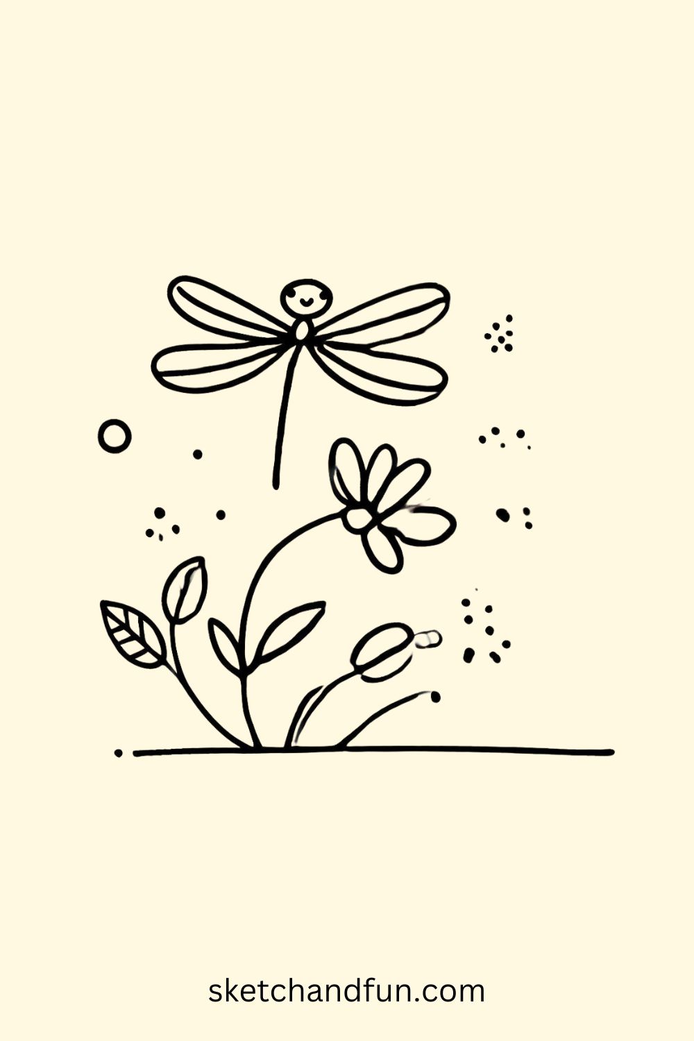 39+ Easy Cute Dragonfly Drawing Ideas - Sketch and Fun