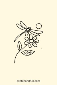 39+ Easy Cute Dragonfly Drawing Ideas - Sketch and Fun