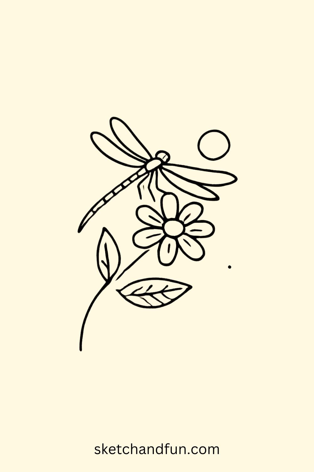 39+ Easy Cute Dragonfly Drawing Ideas - Sketch and Fun