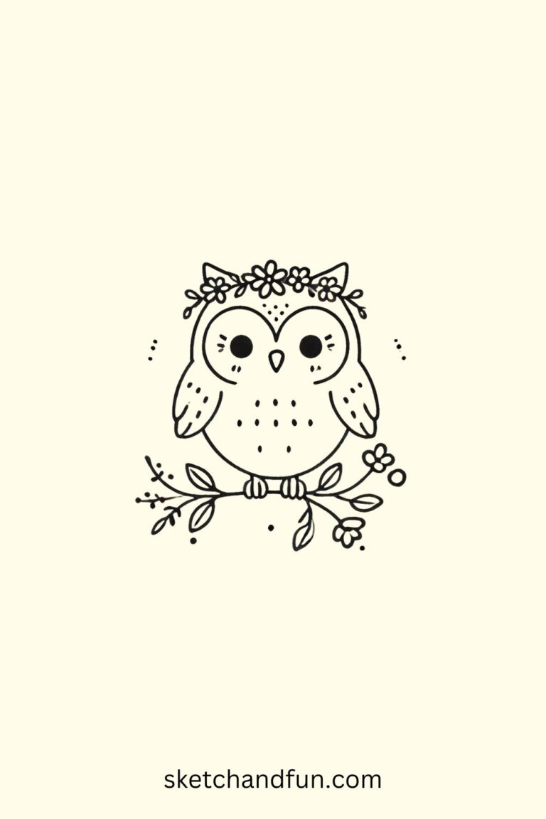 40+ Easy Cute Owl Drawing Ideas - Sketch and Fun