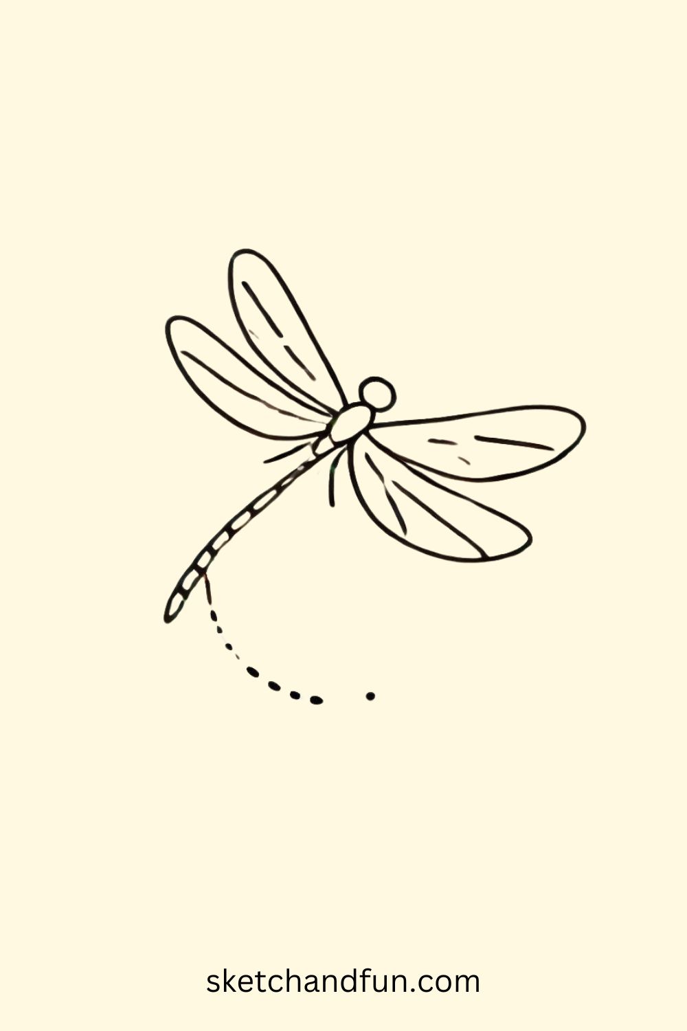 39+ Easy Cute Dragonfly Drawing Ideas - Sketch and Fun