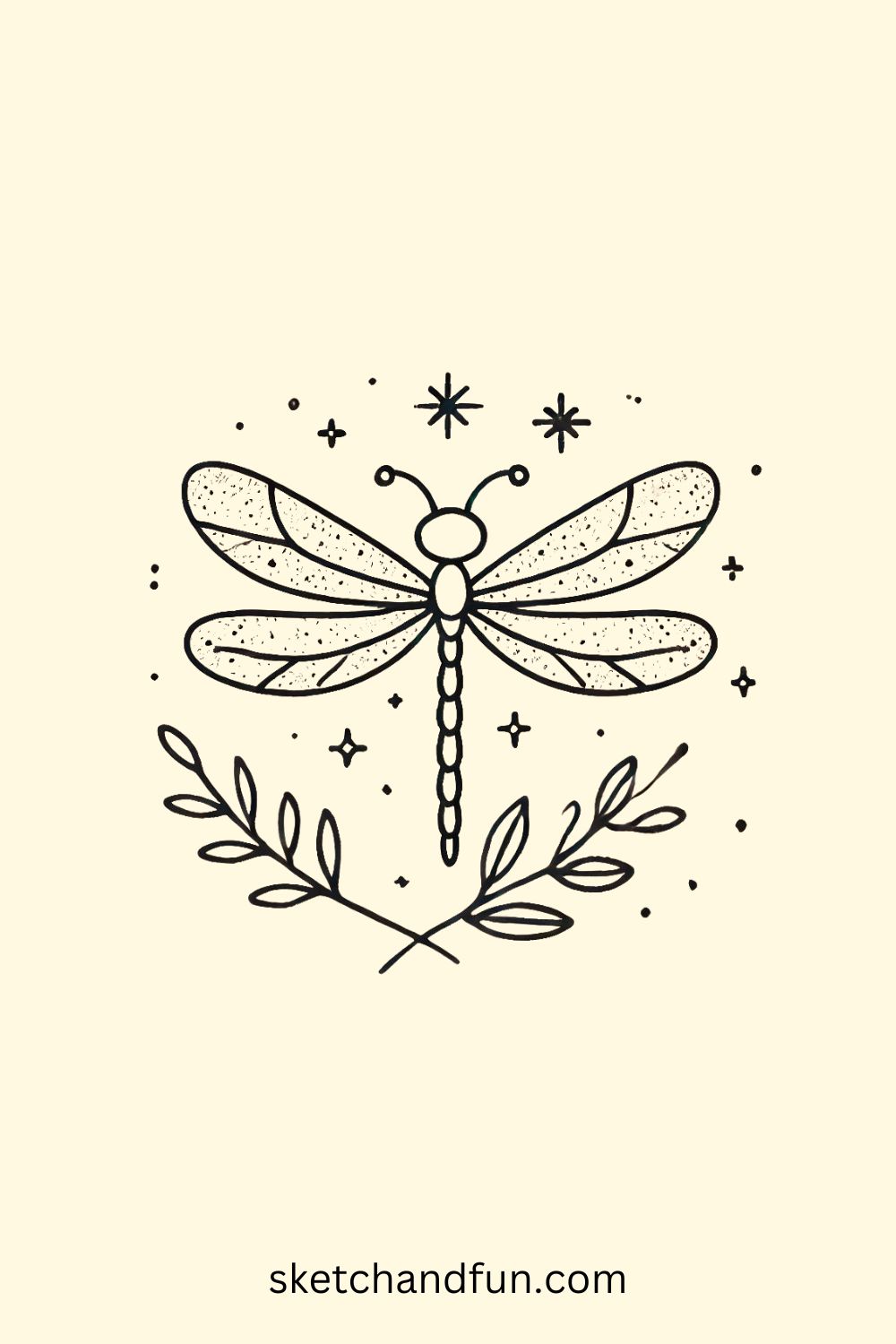 39+ Easy Cute Dragonfly Drawing Ideas - Sketch and Fun