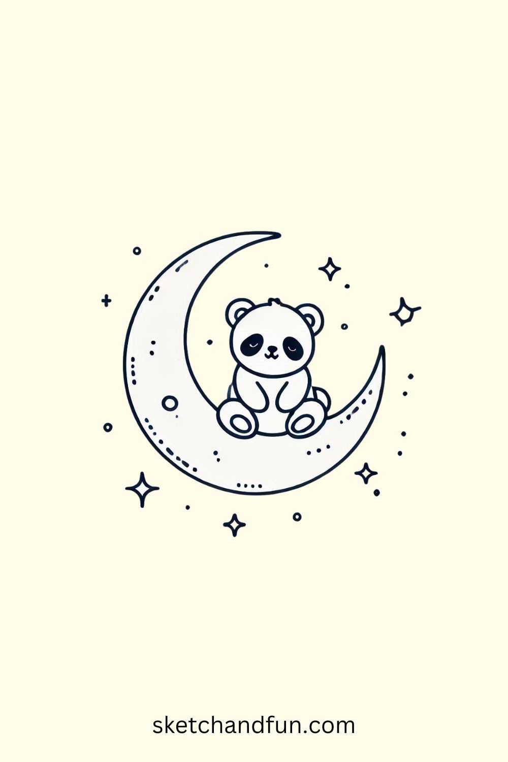 39+ Easy Cute Panda Drawing Ideas - Sketch and Fun