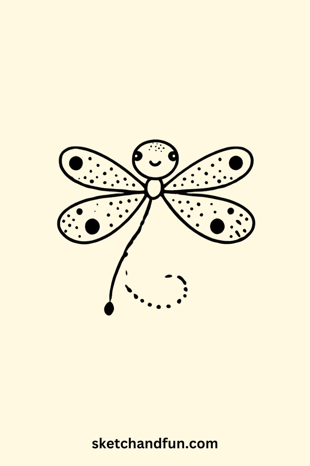 39+ Easy Cute Dragonfly Drawing Ideas - Sketch and Fun