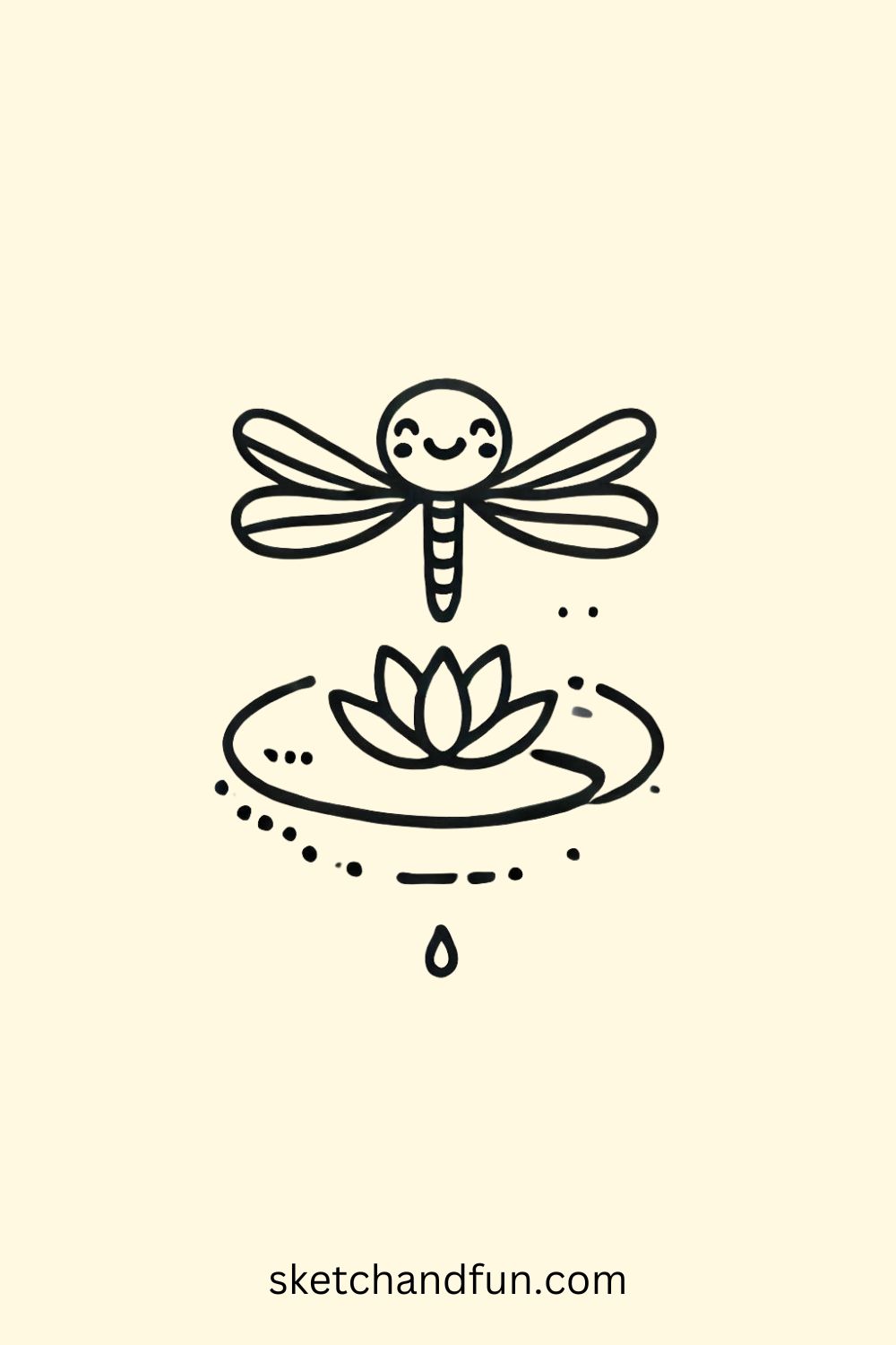 39+ Easy Cute Dragonfly Drawing Ideas - Sketch and Fun