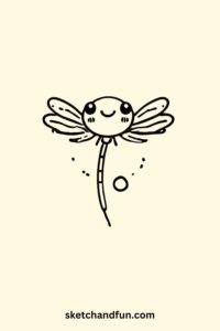 39+ Easy Cute Dragonfly Drawing Ideas - Sketch and Fun