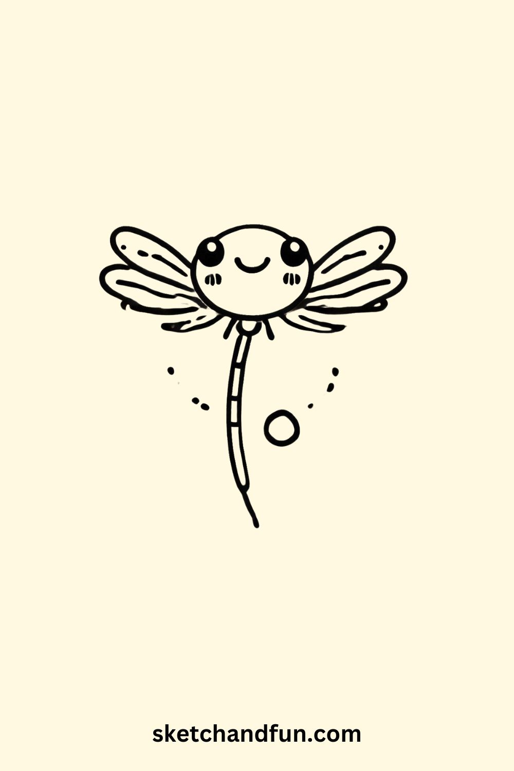 39+ Easy Cute Dragonfly Drawing Ideas - Sketch and Fun