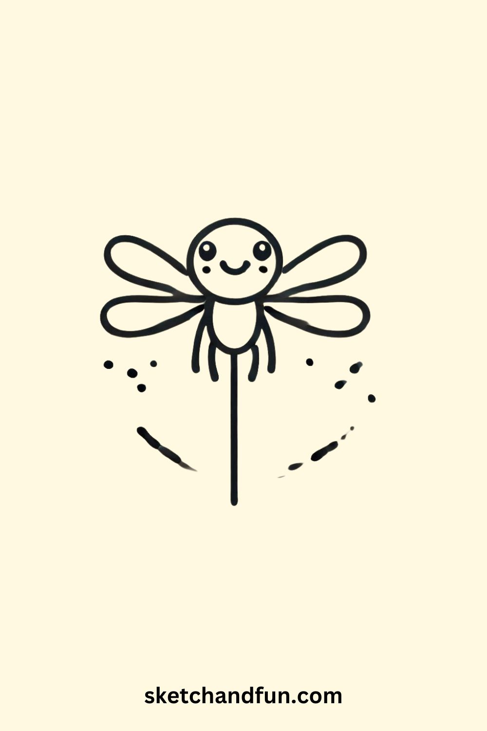 39+ Easy Cute Dragonfly Drawing Ideas - Sketch and Fun