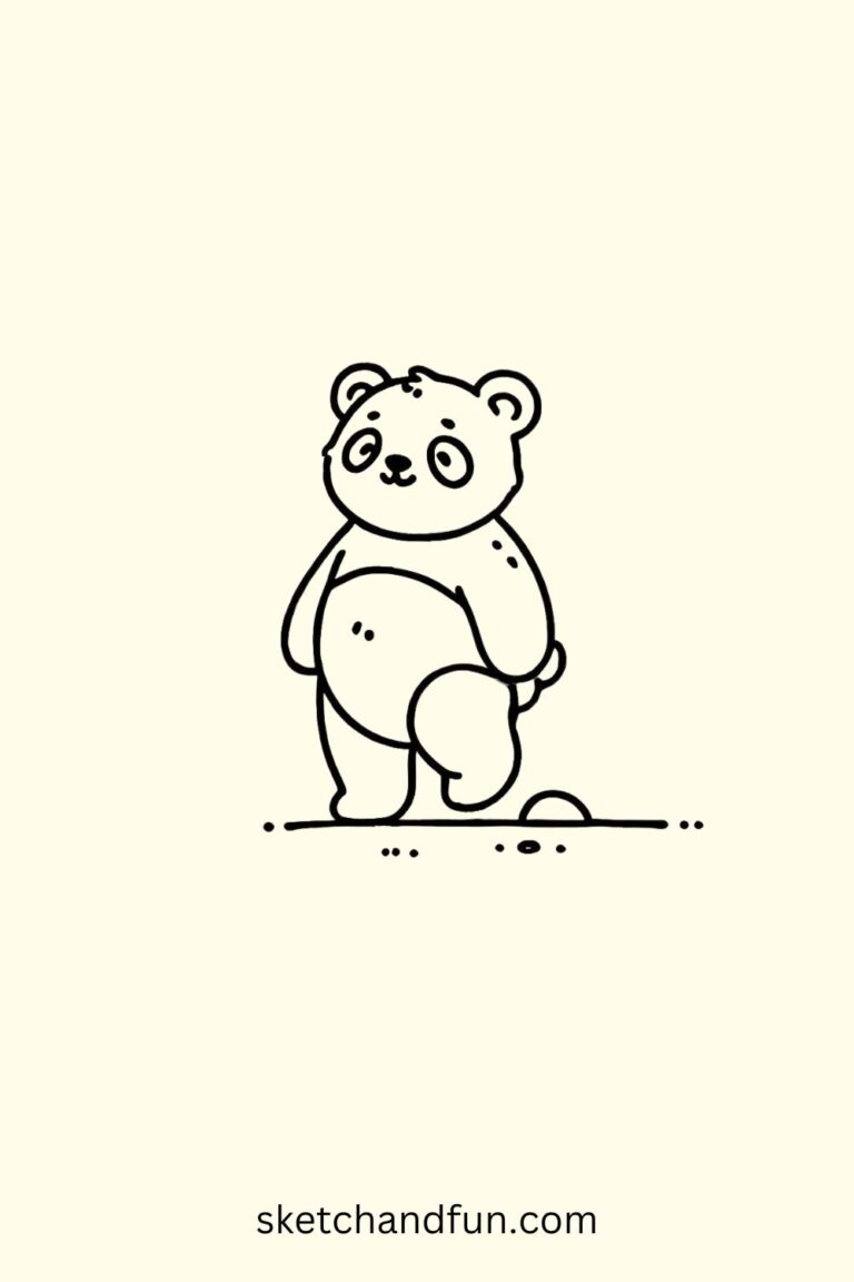 39+ Easy Cute Panda Drawing Ideas - Sketch and Fun