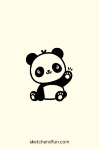 39+ Easy Cute Panda Drawing Ideas - Sketch and Fun
