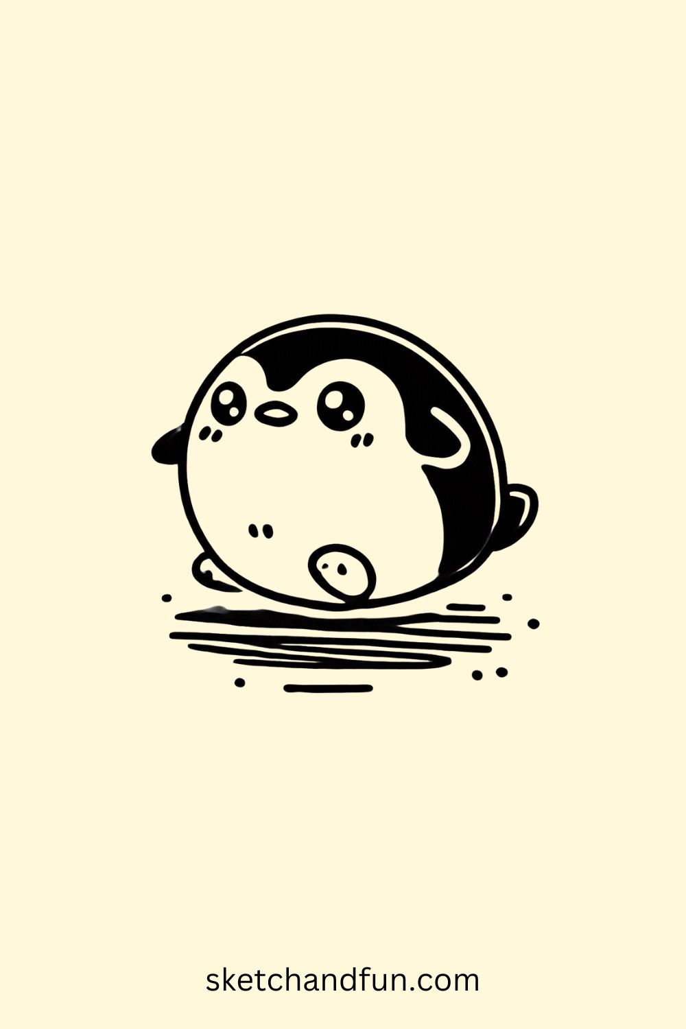 39+ Easy Cute Penguin Drawing Ideas - Sketch and Fun