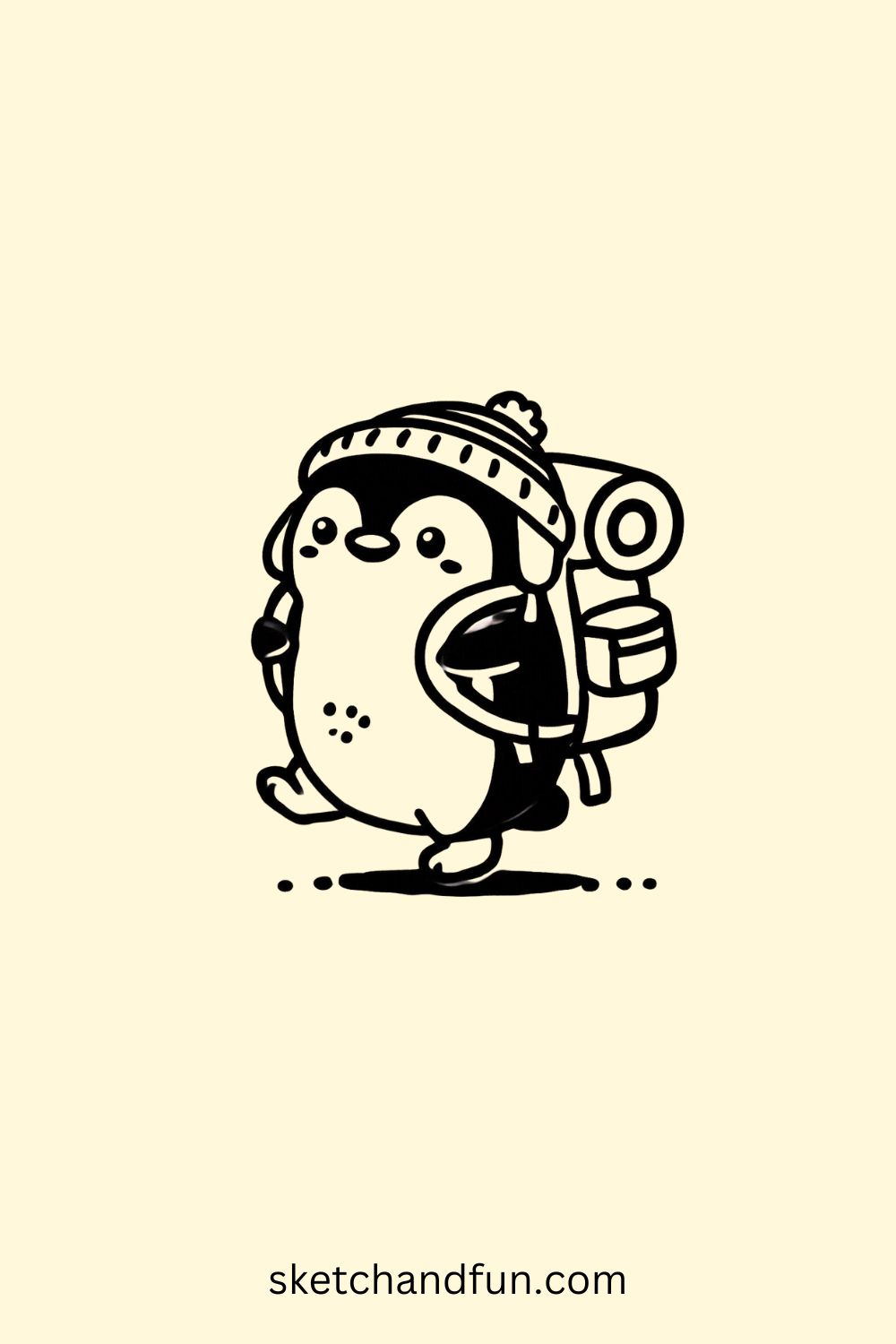 39+ Easy Cute Penguin Drawing Ideas - Sketch and Fun