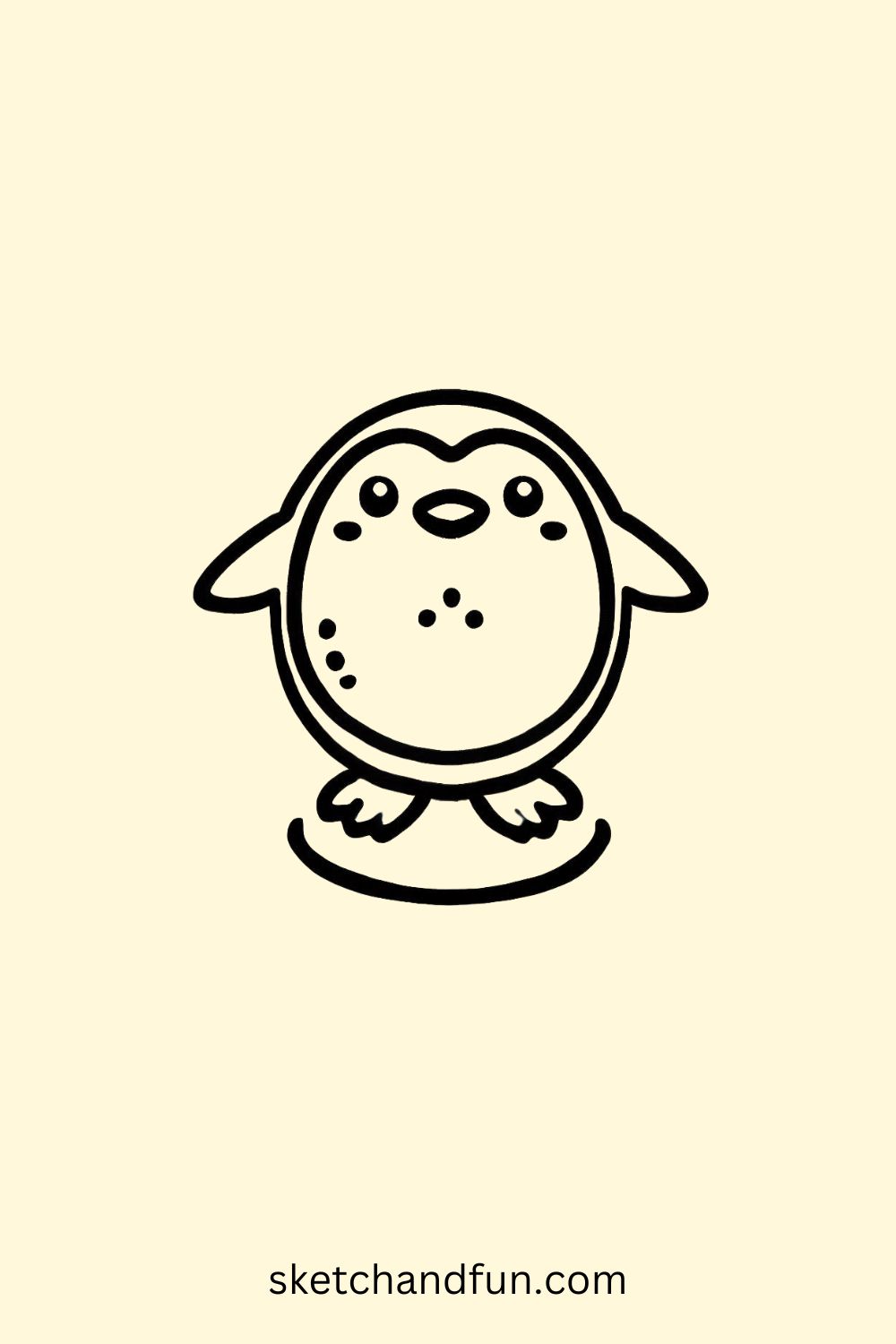 39+ Easy Cute Penguin Drawing Ideas - Sketch and Fun